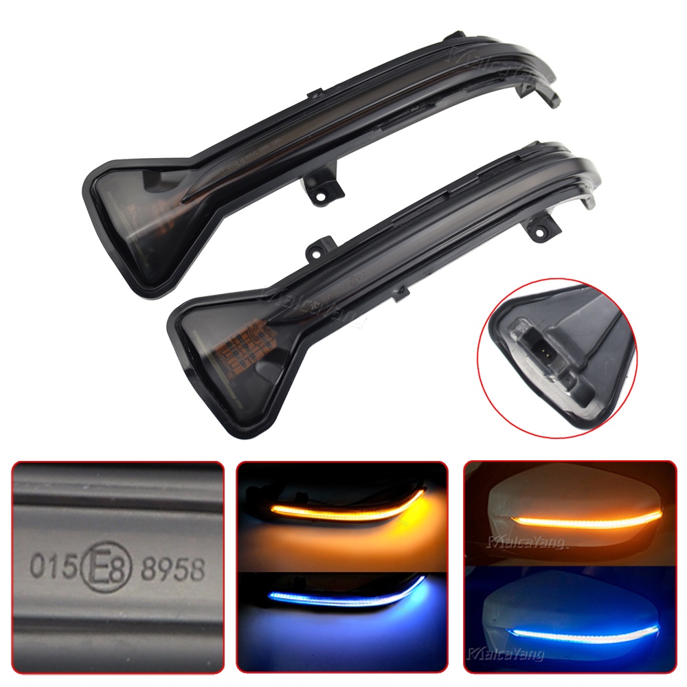 LED Dynamic Turn Signal Light Rearview Mirror Indicator For BMW 5 6 7 8 ...