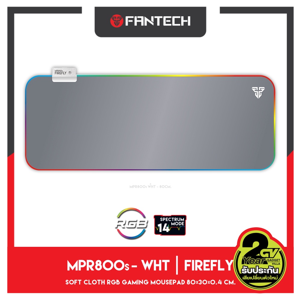 FANTECH FIREFLY MPR351S/ MPR800S RGB Soft Cloth RGB Mouse Pad แผ่นรอง ...
