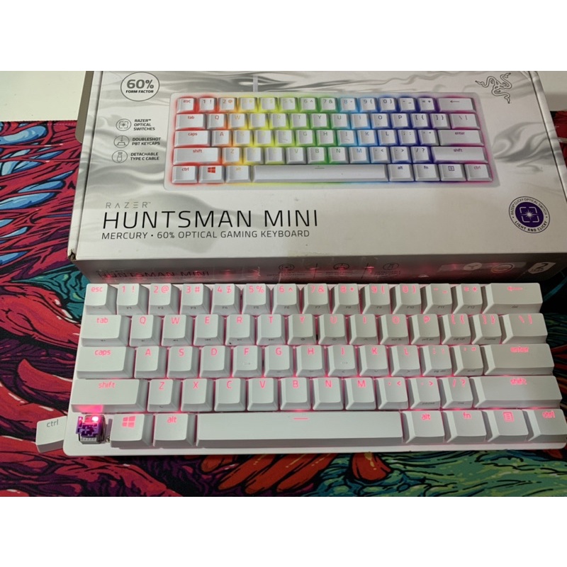 Razer huntsman mini มือสอง(สีขาว คีย์EN) ของแท้ 1000000% | Shopee Thailand