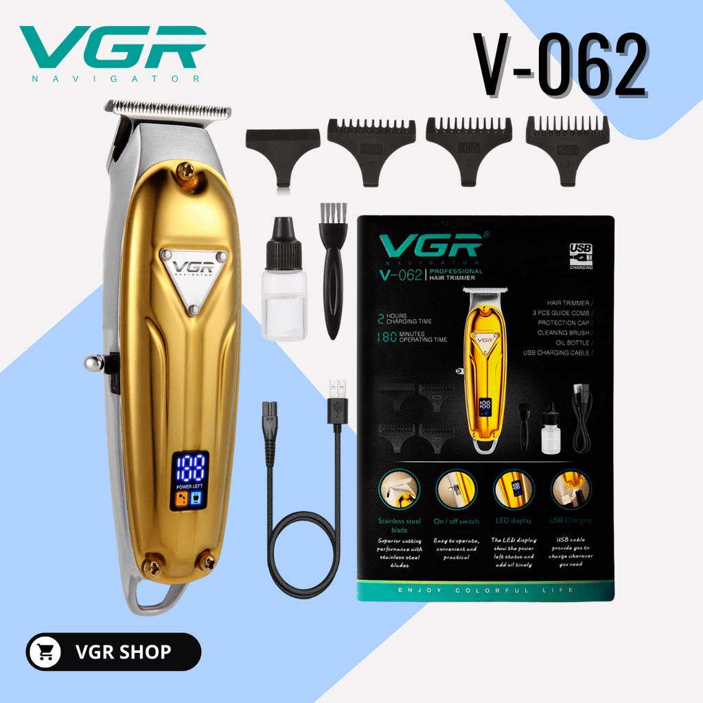VGR ปัตตาเลี่ยนแบบไร้สาย รุ่น V-062 (สินค้าพร้อมส่ง) | Shopee Thailand
