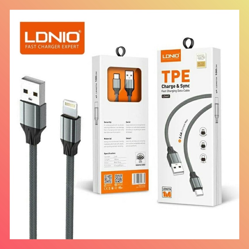 Ldnio LS441 LS442 1Meter2Meter ความยาว 2.4A สายเคเบิลข้อมูล Micro | Shopee Thailand