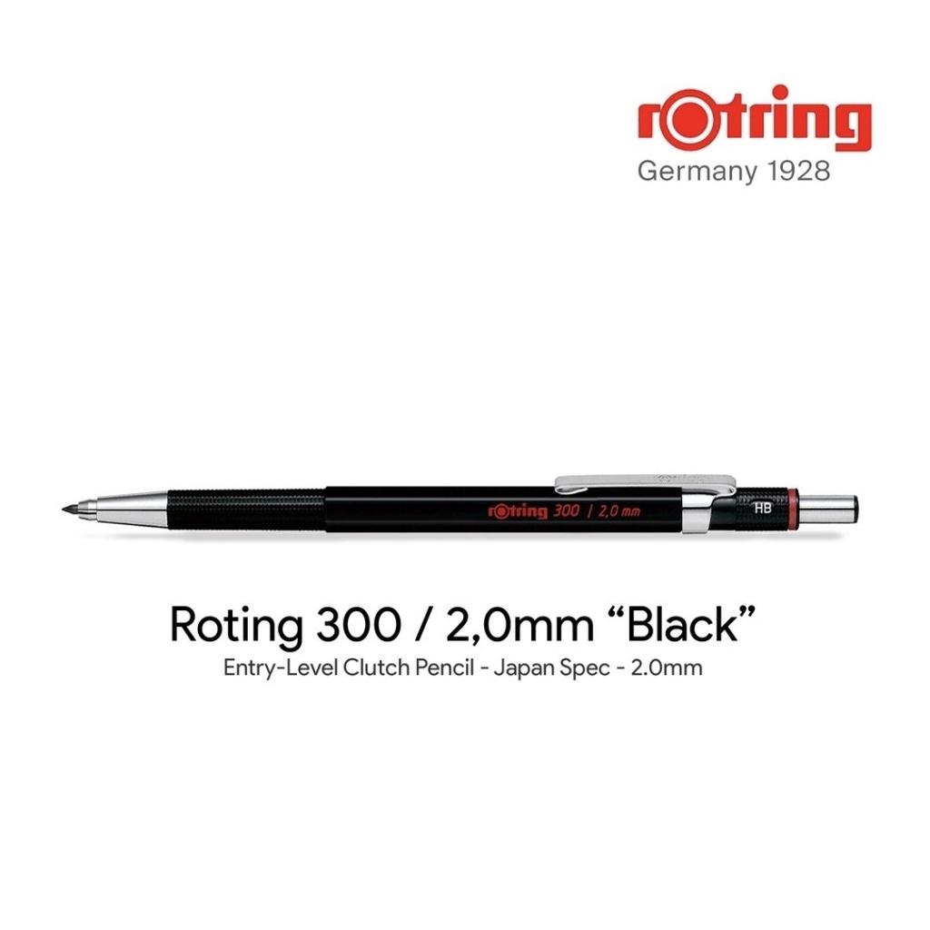 rOtring Clutch Pncl 300 2 mm. ดินสอเขียนแบบรอตริง 300 2 มม.สลักชื่อฟรี ...