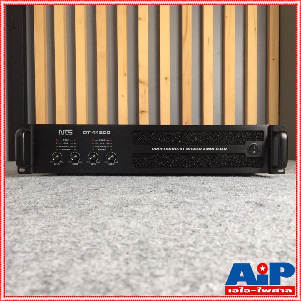 NTS DT-41200 poweramp 4CH เพาเวอร์แอมป์ เป็นพาวเวอร์ที่มี 4 ช่อง ขนาดความสูง 2U เป็นเครื่องขยาย ...