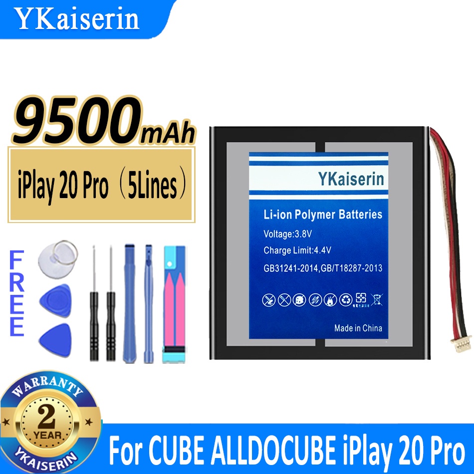 9500mAh YKaiserin Replacement Battery iPlay 20 Pro for CUBE ALLDOCUBE ...