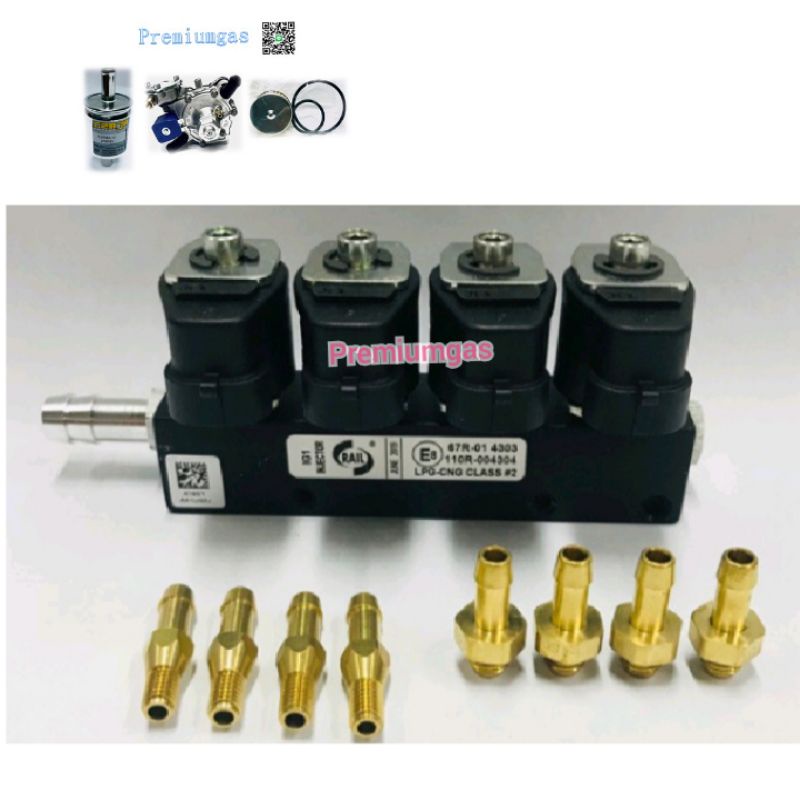 หัวฉีดแก๊ส สำหรับ LPG/NGV ยี่ห้อ RAIL/VALTEK 3สูบ และ 4 สูบ รุ่น 3 โอห์ม | Shopee Thailand