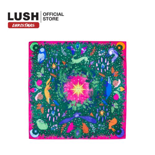 LUSH ผ้าน็อตแรป WINTER SOLSTICE KNOT WRAP 100cm x 100cm | Shopee Thailand