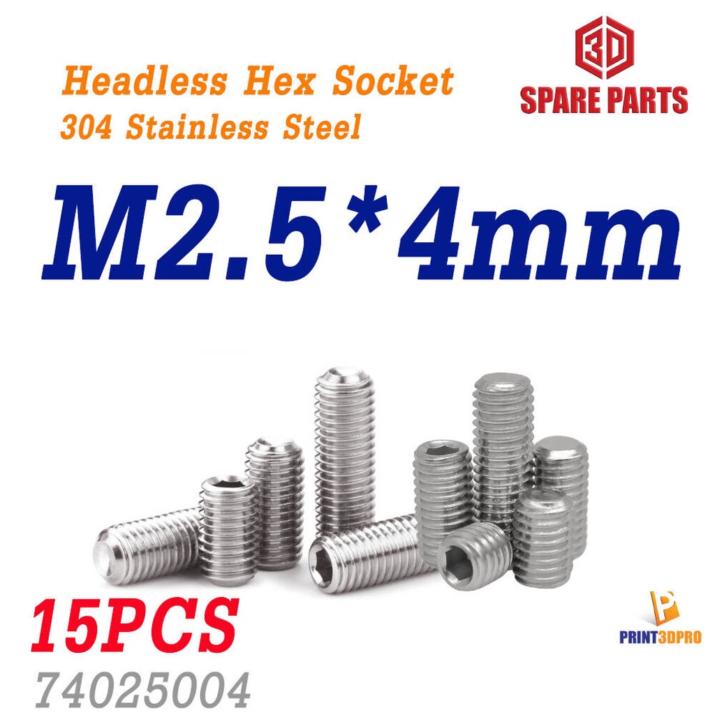Headless Hex Socket M3,M4 x 4,6mm 304 Stainless Steel Set Screw,Groove ...