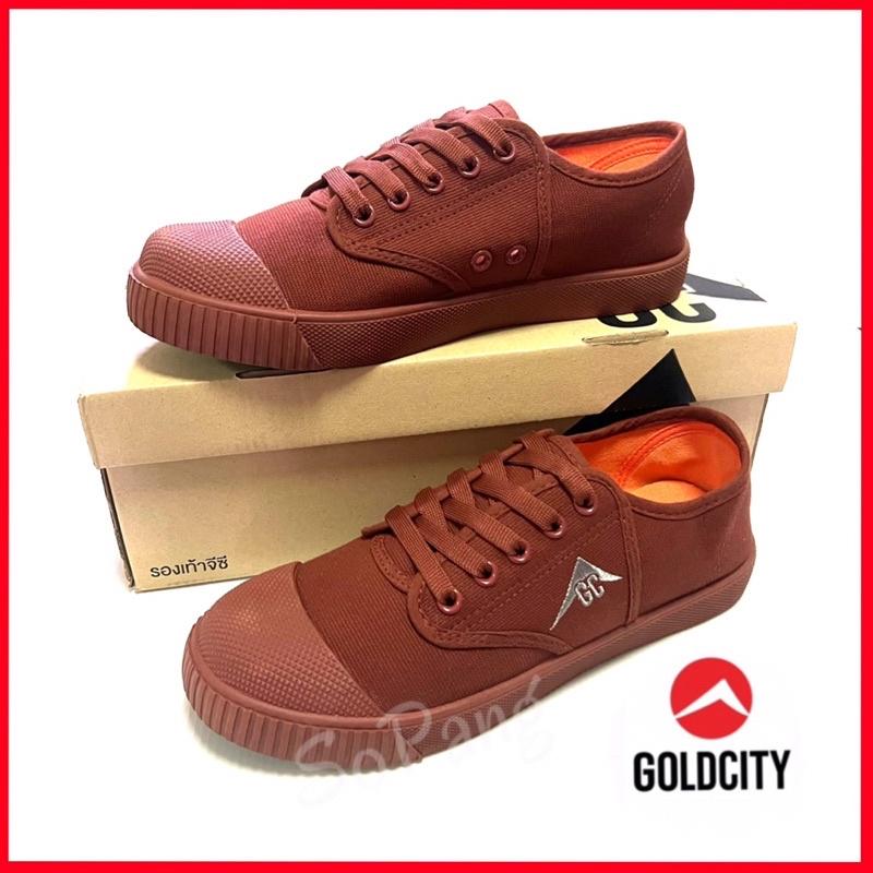 รองเท้านักเรียน 🔺โกลซิตี้ GC 🔺รุ่นFc001(ของเเท้) รองเท้านักเรียนชาย รองเท้าพละ สีน้ำตาล สีขาว สี ...