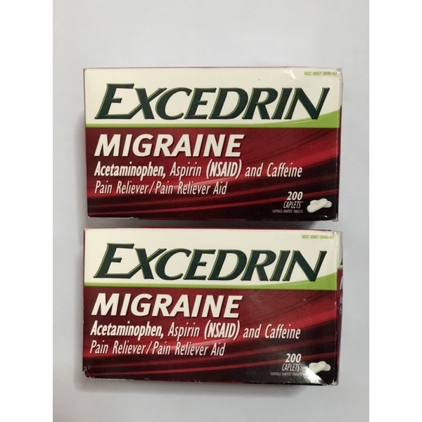Excedrin Migraine อาหารเสริมไมเกรน 200 Caplete | Shopee Thailand