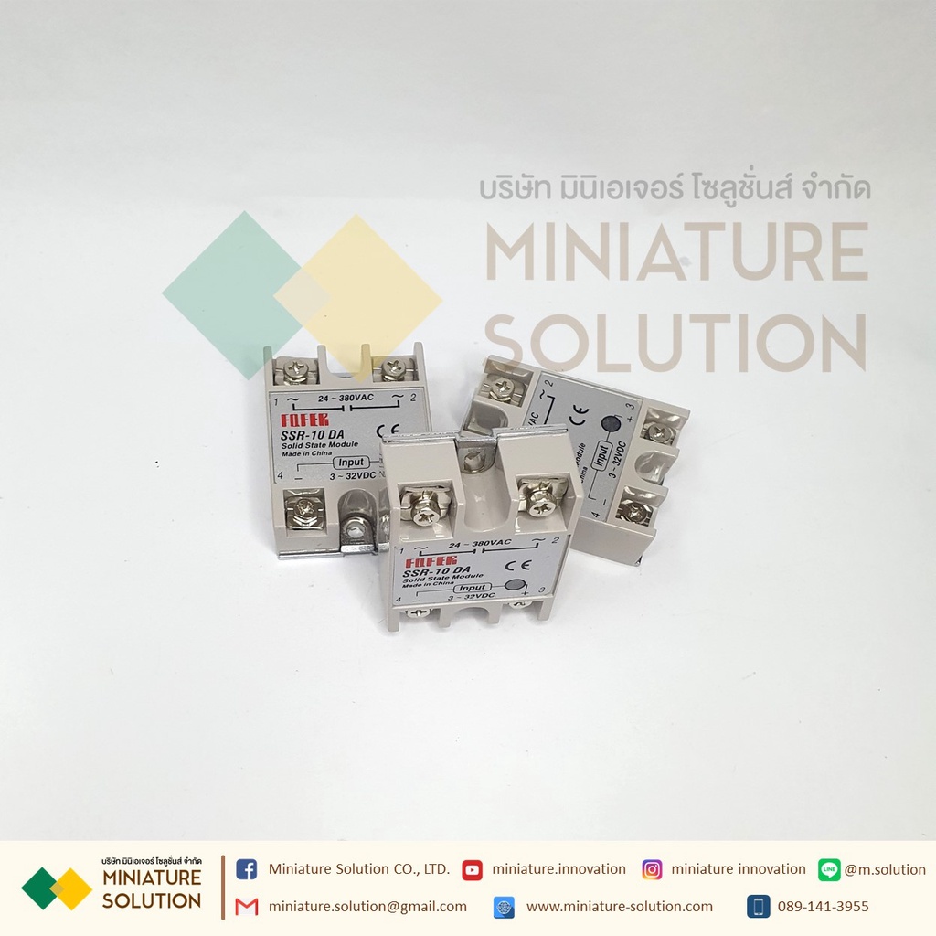 โซลิดสเตตรีเลย์ solid state relay SSR-10DA 10A/25DA 25A/40DA 40A/60DA 60A/80DA 80A/100DA 10 ...