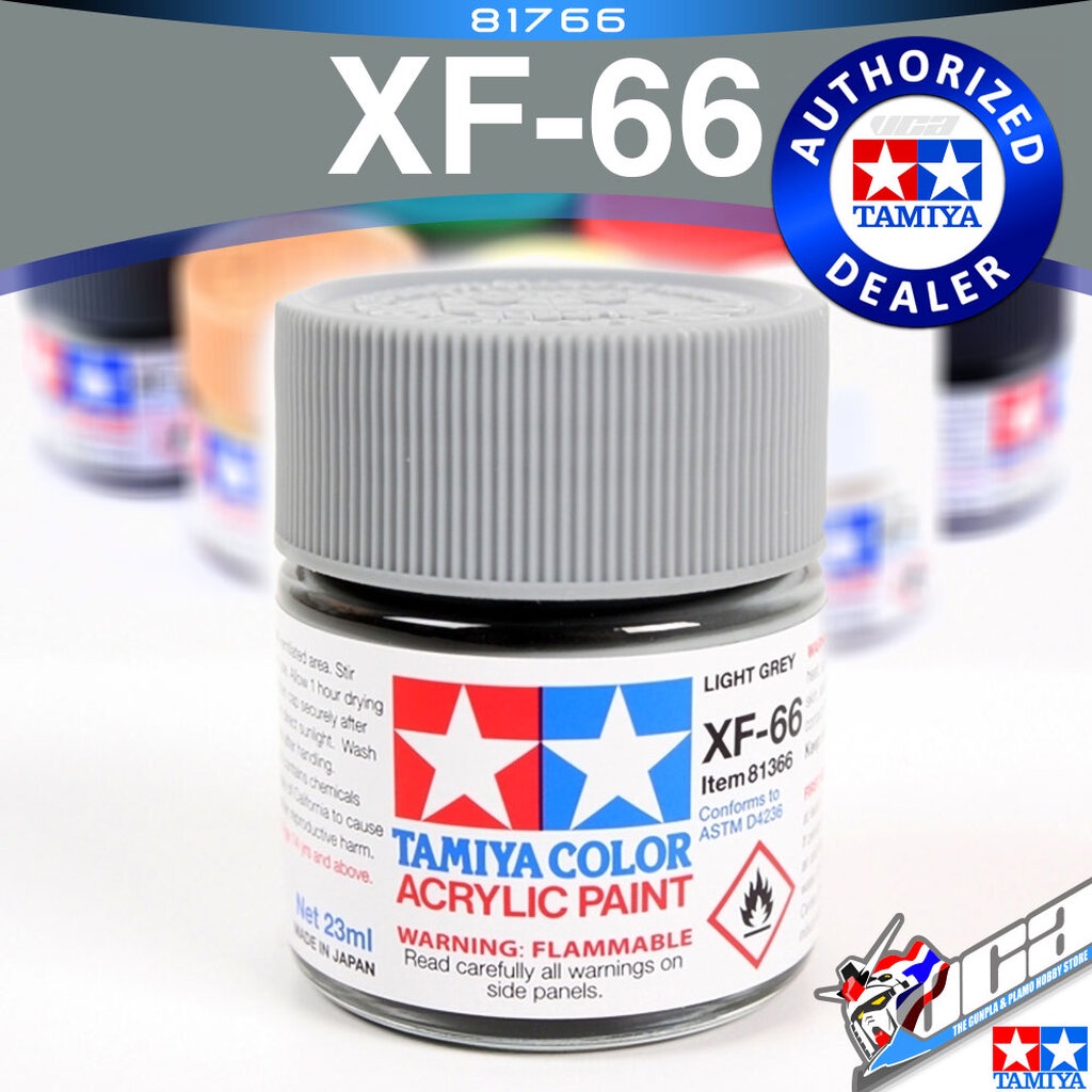 TAMIYA 81766 XF-66 XF66 FLAT LIGHT GREY GRAY MATT MATTE สีเทาอ่อนด้าน ...