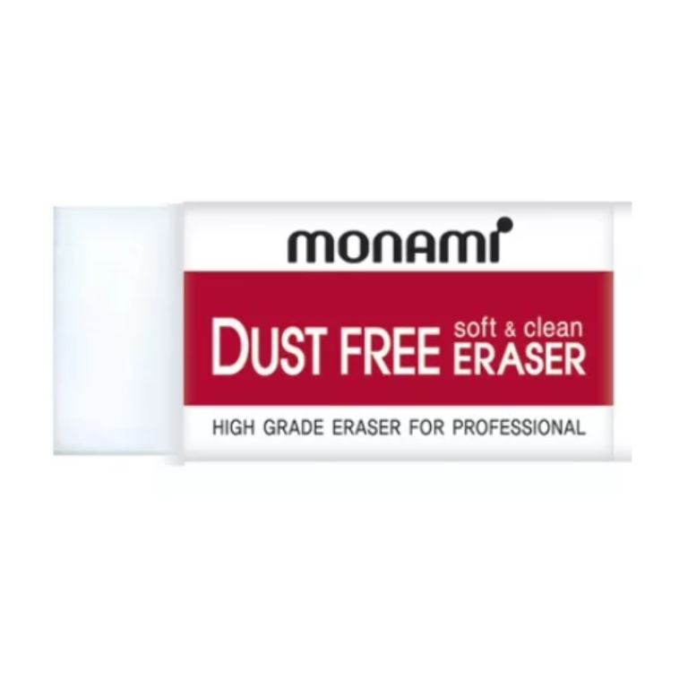 (KTS)ยางลบดินสอ MONAMI Dust Free Eraser ก้อนเล็ก | Shopee Thailand