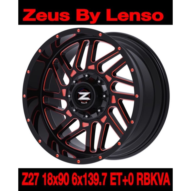แม็กใหม่ ขอบ18 Zeus by lensoแท้ รุ่นz27 | Shopee Thailand
