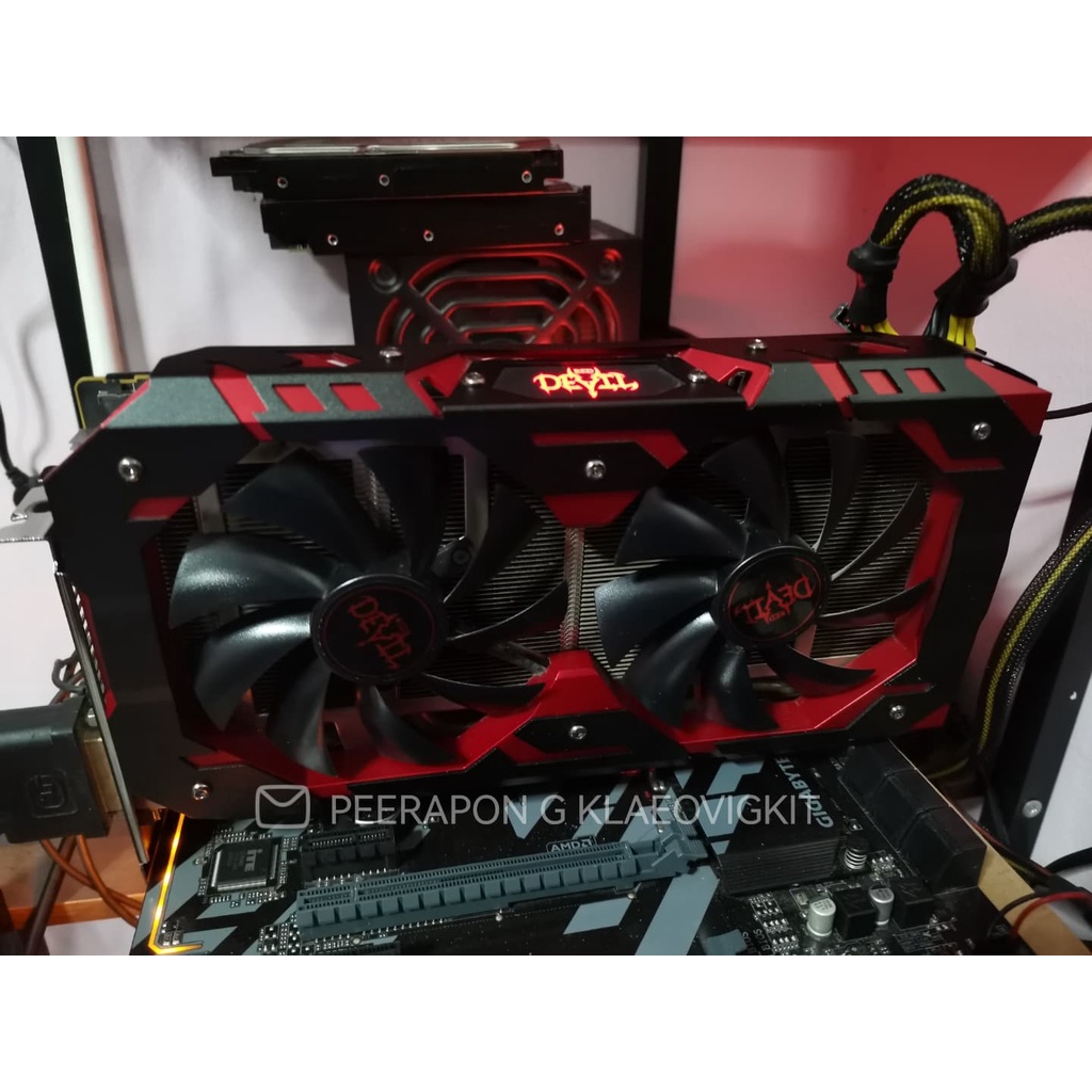 การ์ดจอ POWERCOLOR RED DEVIL RX580 8GB สวยๆ | Shopee Thailand