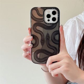 Casetify เคสโทรศัพท์มือถือแบบนิ่ม TPU ใส กันกระแทก ลายงู Black Snake ...