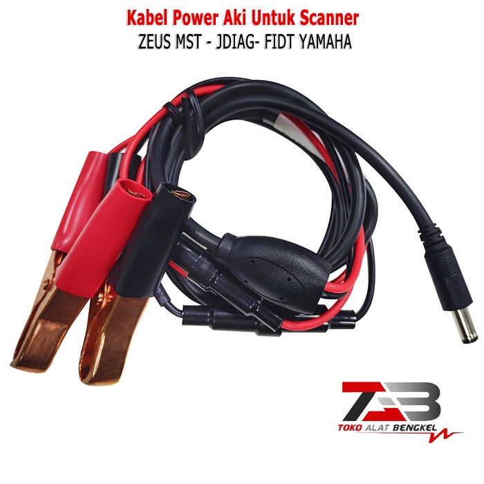 Zeus MST-100P สายแบตเตอรี่ JDIAG M100 Pro FIDT Scanner รถจักรยานยนต์ฉีด ...