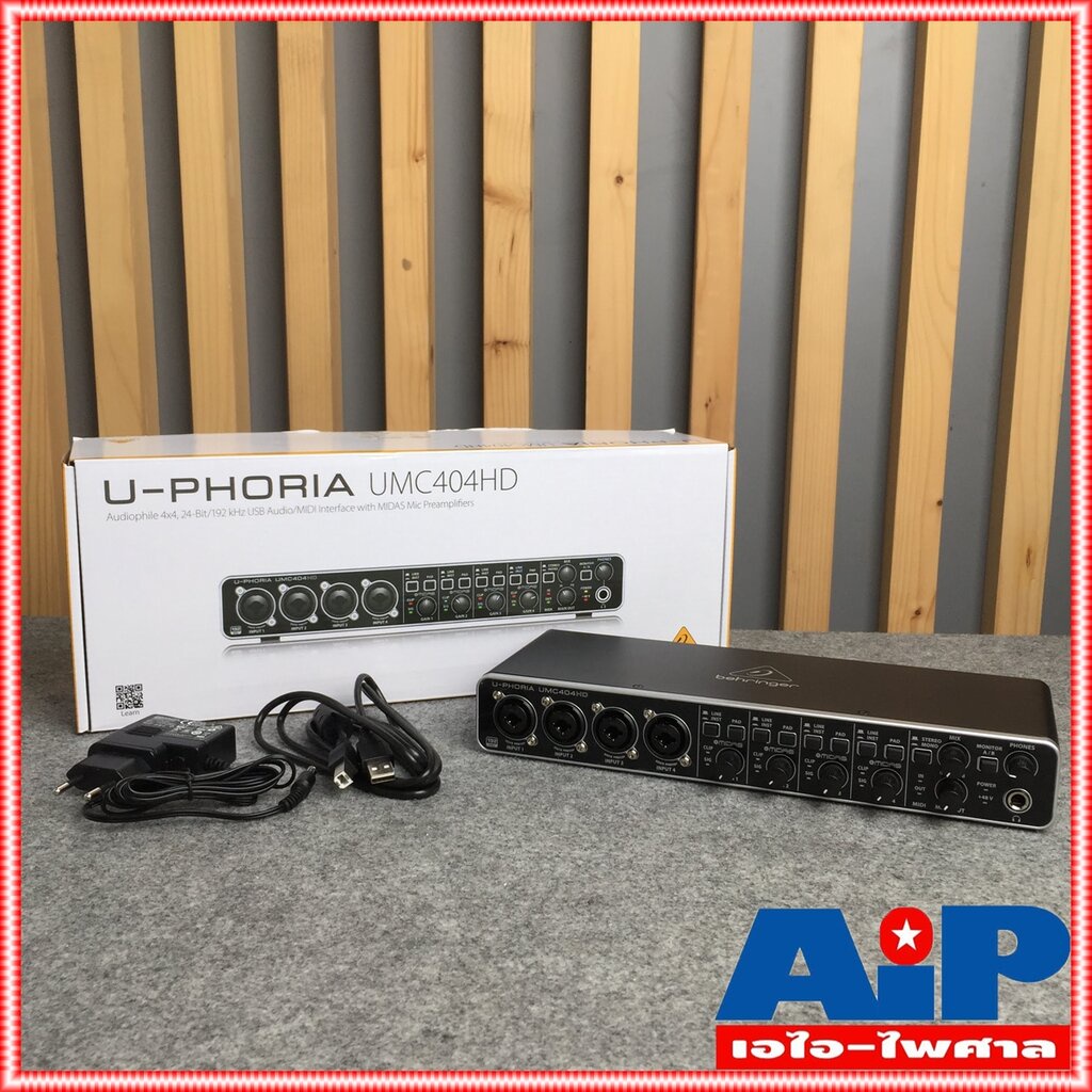 BEHRINGER UMC404HD U-PHORIA UMC 404HD (USB ออดิโอ อินเตอร์เฟส ขนาด 4 ...