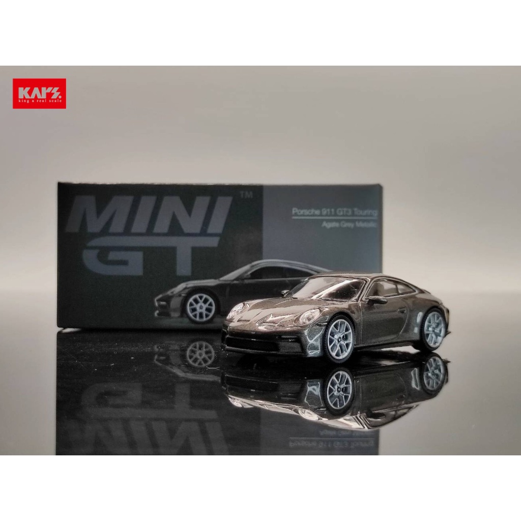 MINI GT 1/64 PORSCHE 911 992 GT3 TOURING AGATE GREY METALLIC RHD ...