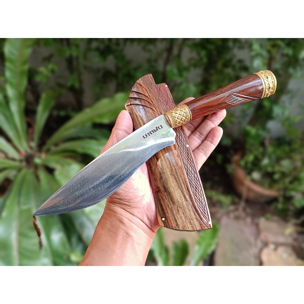 มีดเหน็บ มีดอีเหน็บ (E-Nap) มีดหมอ มีดแคมป์ ใบ 6.5” เหล็ก 420j Japan ...