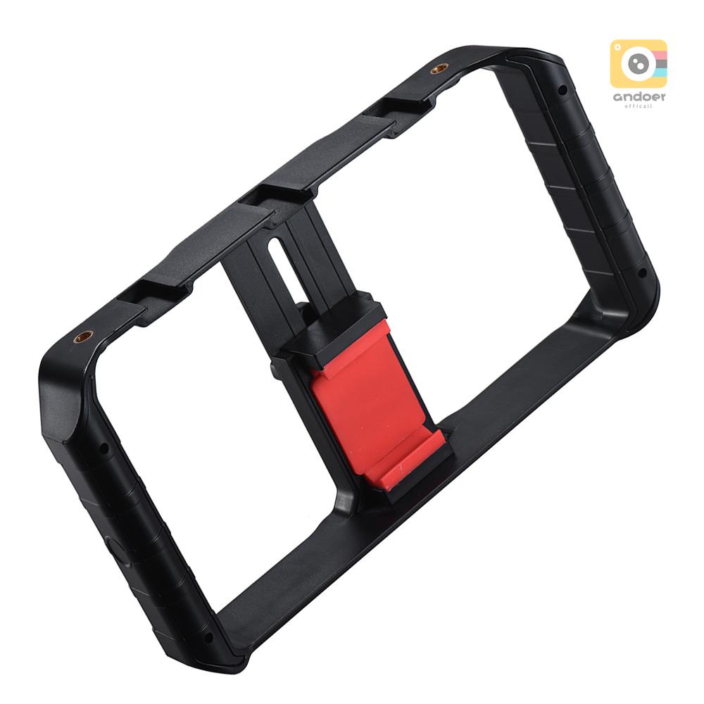 U-rig Pro 3 Shoe มือถือสมาร์ทโฟนวิดีโอ Rig ฟิล์ม Vlogging บันทึกยึดโคลง ...