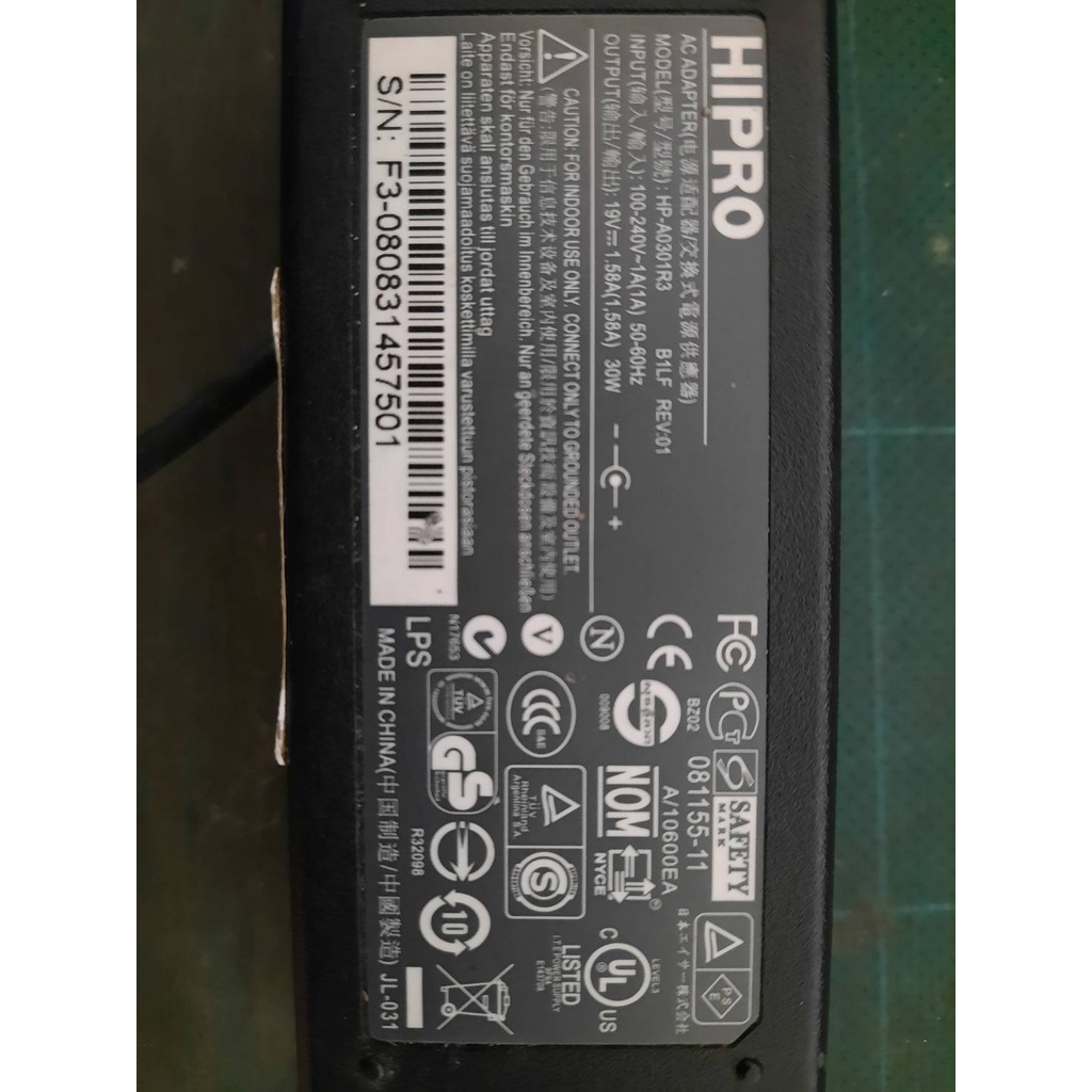 HIPRO HP A0301R3 AC Adapter สำหรับ ACER แล็ปท็อปพาวเวอร์ซัพพลายชาร์จ 19 ...