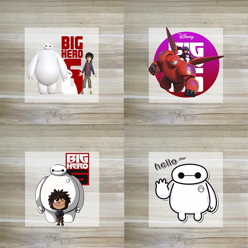 แผ่นสติกเกอร์แพทช์ ลายการ์ตูน Disney Baymax Iron on Patches Big Hero 6 ...