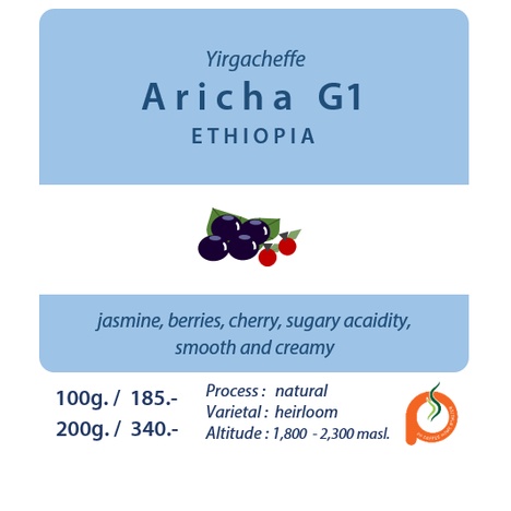 Ethiopia Yirgacheffe Aricha G1 100g / 200g. | Shopee Thailand
