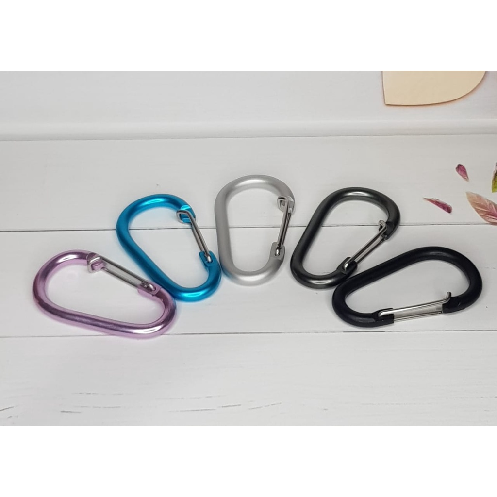 Gantungan 5d Carabiner ไม้แขวนเสื้ออลูมิเนียมแบน ตะขอสินค้าหนา แสง ...