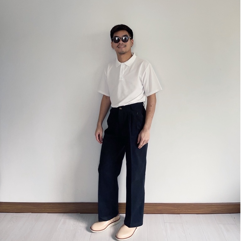 UNCLE PANTS I S-4XL กางเกงขายาวทรงลุงวินเทจ ขากระบอกใหญ่เอวสูง รุ่น ...