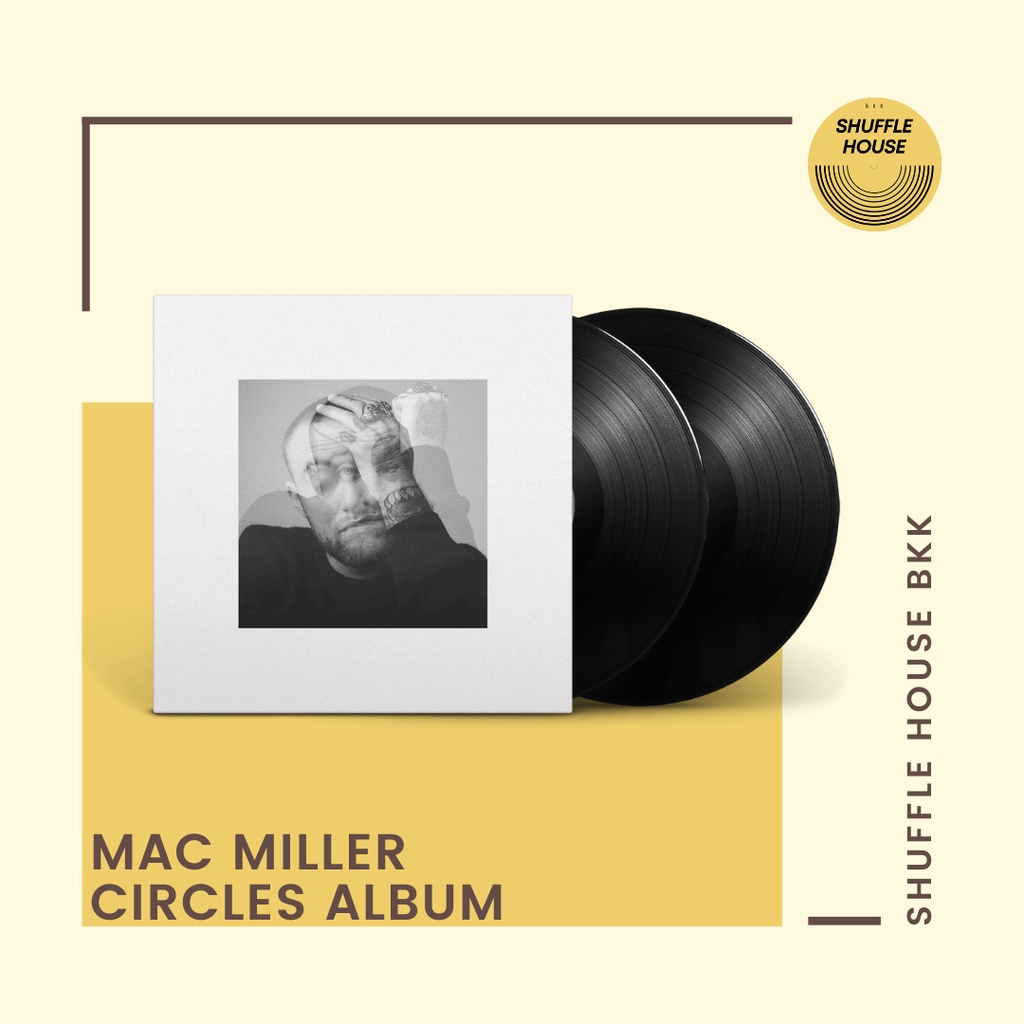 (จัดส่งฟรี) Mac Miller Circles Vinyl แผ่นเสียง/แผ่นไวนิล/แผ่นใหม่ซีล ...
