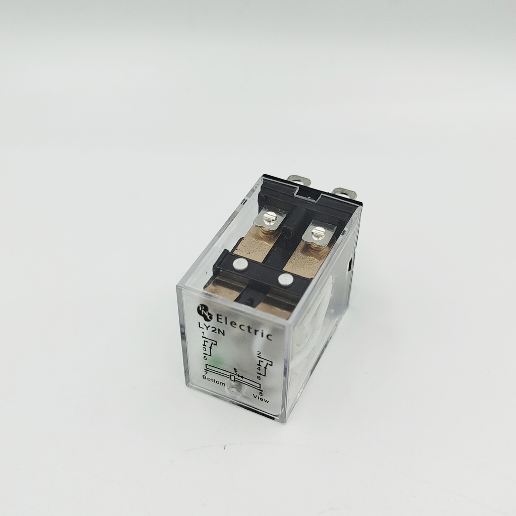 MODEL:LY-2N/PNC RELAY 8PIN 10A รีเลย์8ขา คอนแทก:2NO 2NC แรงดันไฟฟ้า ...
