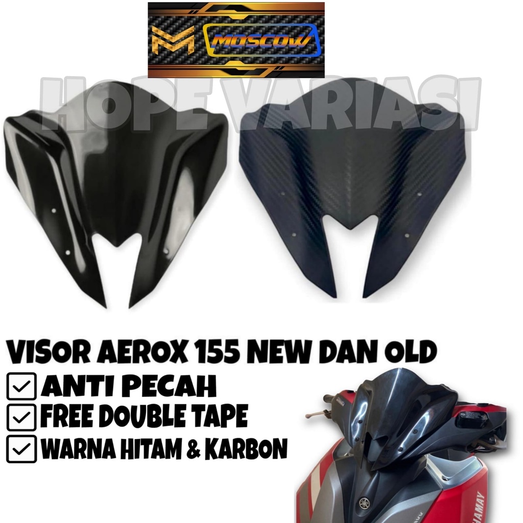 Hitam กระบังหน้า YAMAHA AEROX 155 WINSIL WINDSHIELD AEROX สีดํา VISOR ...