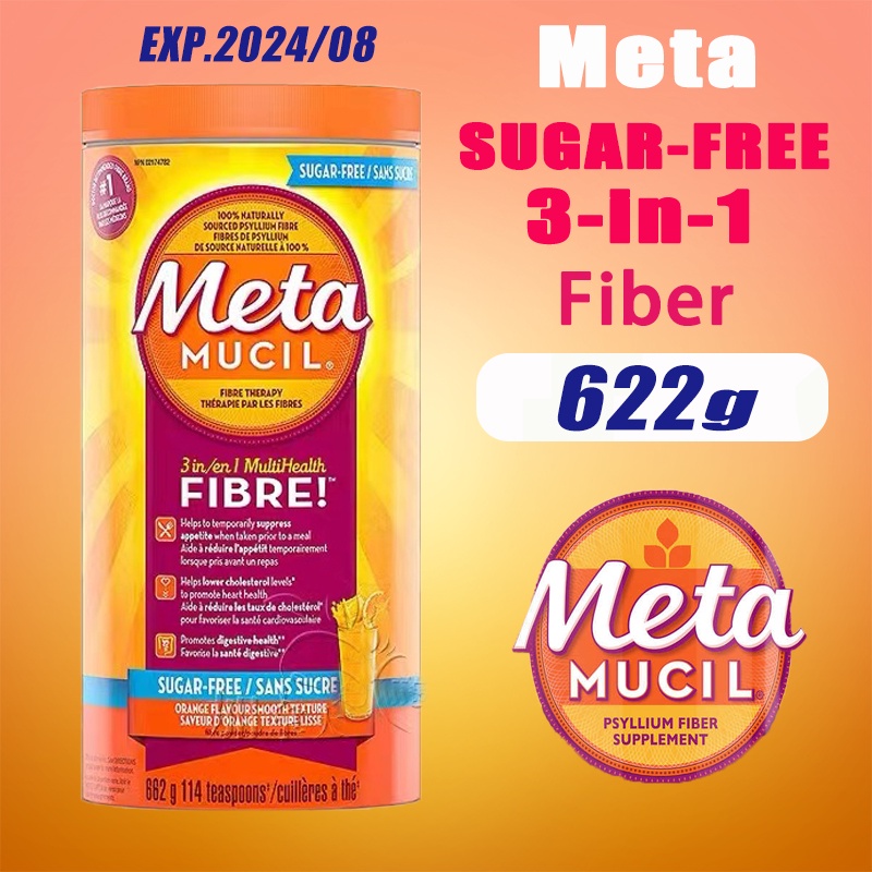 Meta Mucil 4-in-1 Psyllium Fiber Supplement Sugar Free ไฟเบอร์เพื่อการ ...
