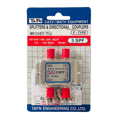 ตลับแยกสัญญาณ RF (เสาทีวี เคเบิ้ล) 3 Way Splitter (10-1450 Mhzs) สำหรับ ...