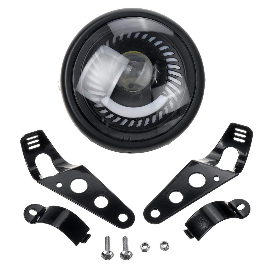 HIFAST ไฟหน้ามอเตอร์ไซค์คลาสสิค ไฟหน้ากลม ไฟหน้า มอเตอร์ไซค์ กันน้ำ LED ...