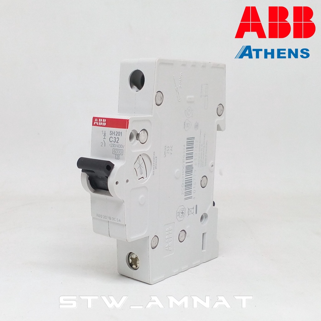 ABB ลูกเซอร์กิตเบรกเกอร์ 1โพล 6A,10A16A,20A,32A,40A | Shopee Thailand