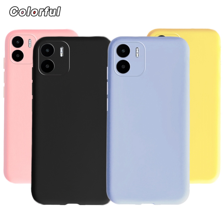 Xiaomi Redmi A1 A1+ 2022 เคสโทรศัพท์ เจลลี่ สีพื้น เรียบง่าย RedmiA1 A ...