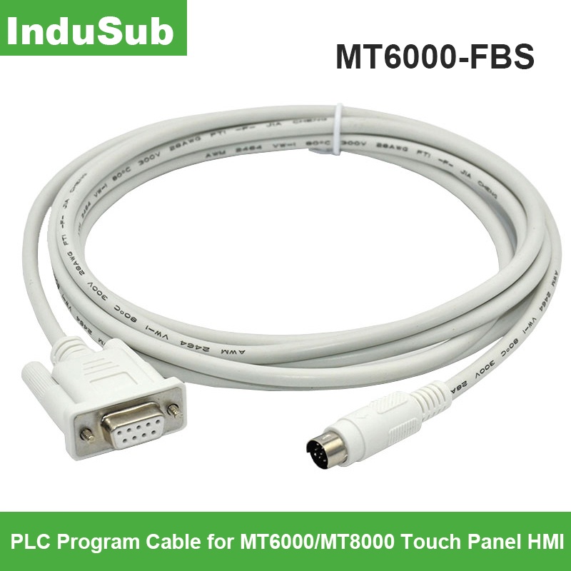 YY MT6000-FBS PLC HMI การเขียนโปรแกรมสายเมตร RS232/DB9 TK6070-FX MT6000 ...