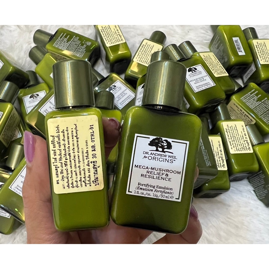 2ขวด x7ml. ของแท้ ฉลากไทย ORIGINS Mega Mushroom Relief & Resilience ... 2ขวด x7ml. ของแท้ ฉลากไทย ORIGINS Mega Mushroom Relief & Resilience ...