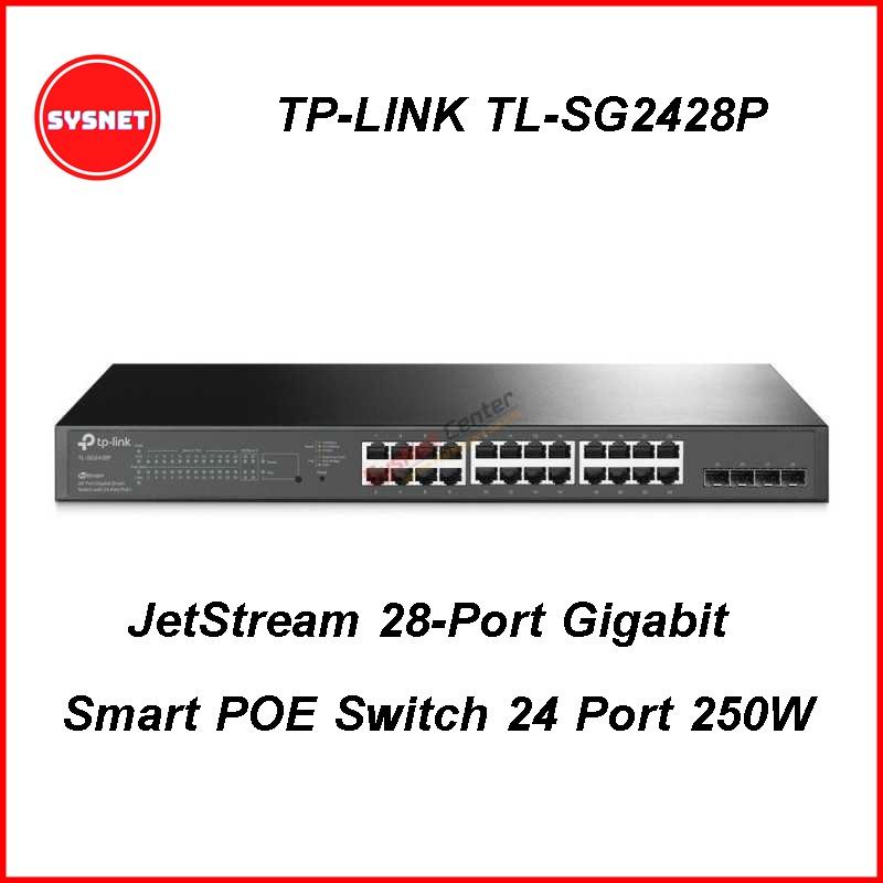 **ออกใบกำกับภาษีได้*TP-LINK TL-SG2428P JetStream 28-Port Gigabit Smart ...