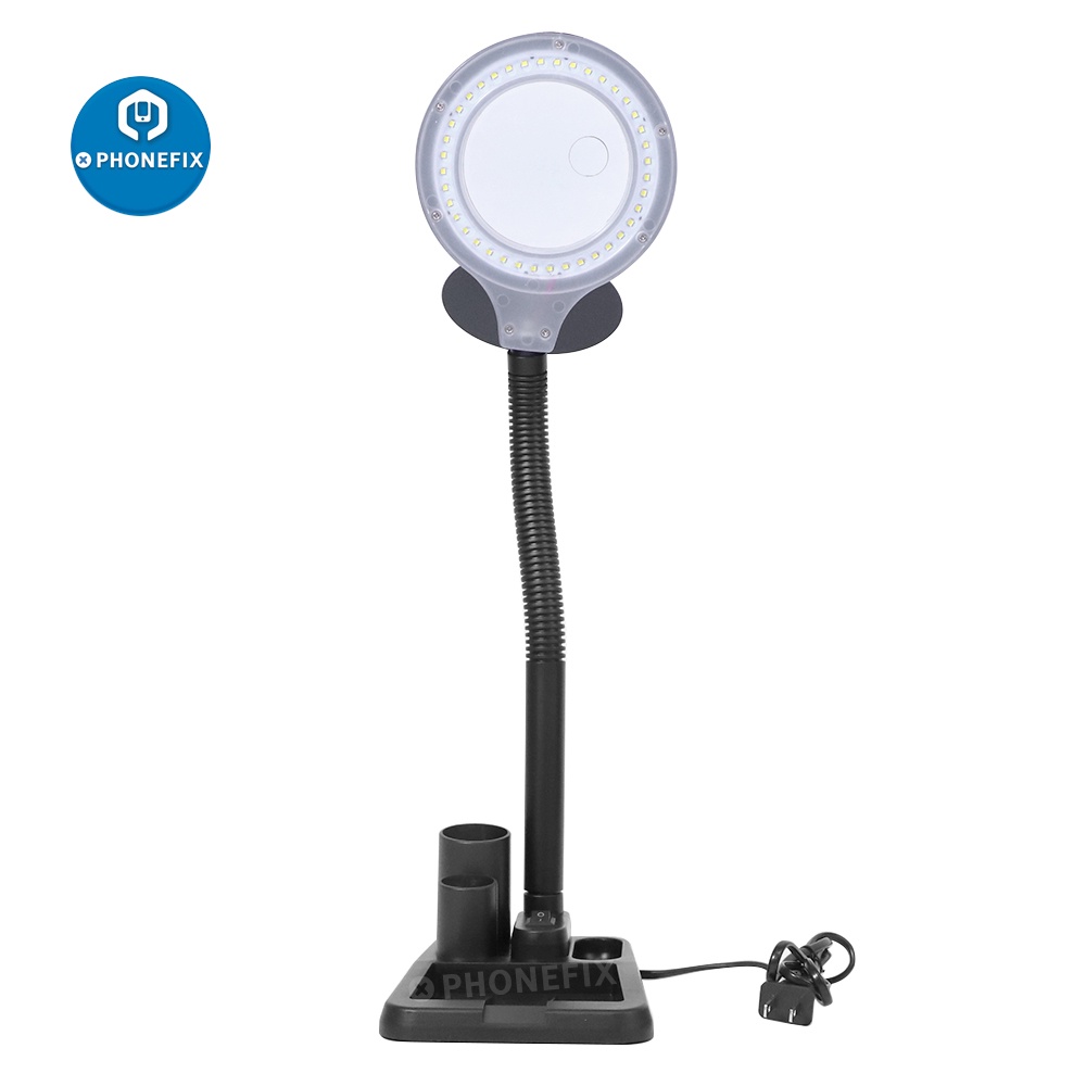 Flexible 40 LED Lights 5X /10 Magnifying Glass Illuminated Magnifier ...