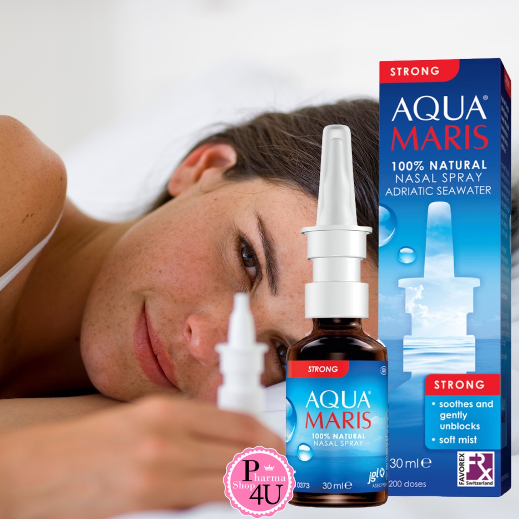 Aqua Maris Strong Nasal Spray 30 ml พ่นจมูก เป็นน้ำทะเลจากธรรมชาติ[6864 ...