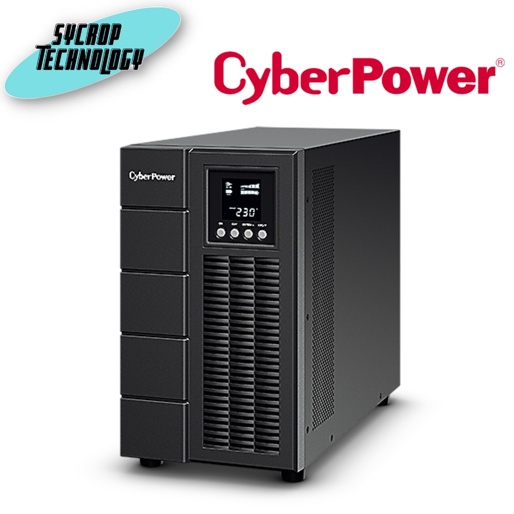 เครื่องสำรองไฟฟ้า UPS CYBER POWER OLS2000E 2000VA/1800W (BLACK) ประกัน ...