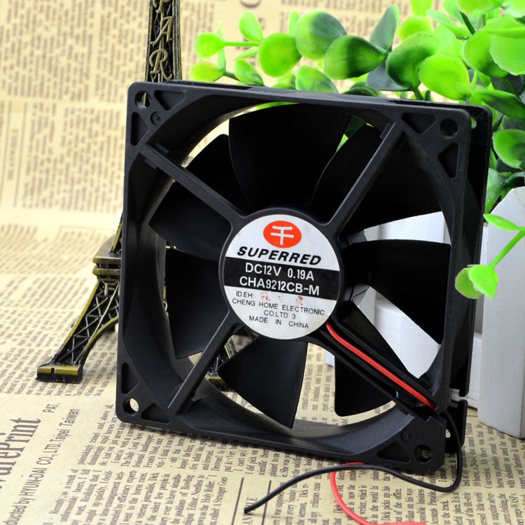 สีแดง 9225 DC12V 0.19A CHA9212CB-M 9CM BALL COOLING FAN | Shopee Thailand