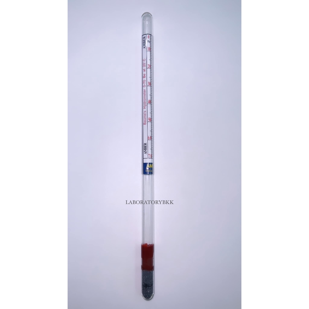 ไฮโดรมิเตอร์ คุณภาพสุง รับรองการผลิตโดย Iso9001 โบรเม่specific Gravity Baume Hydrometer ยี่ห้อ