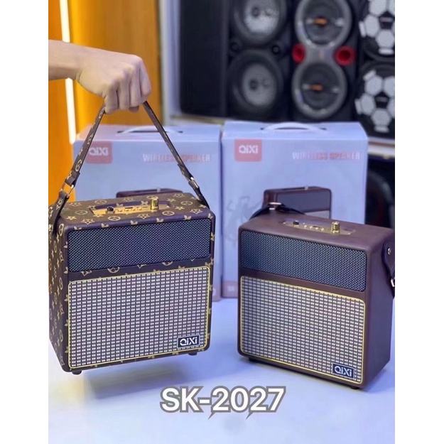 ลำโพงบลูทูธสายวินเทจ SK-2027 พร้อมไมค์ฟรี | Shopee Thailand