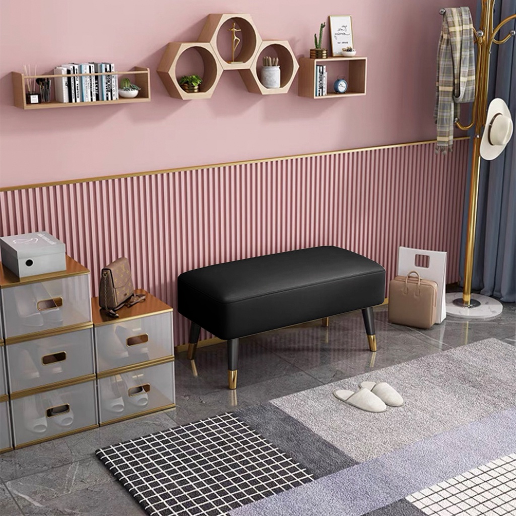 DUDEE เก้าอี้สตูลยาว 2 ที่นั่ง รุ่น SS-L ขนาดใหญ่ นั่งสบาย สไตล์นอร์ดิกทันสมัย สำหรับนั่งเล่น ...