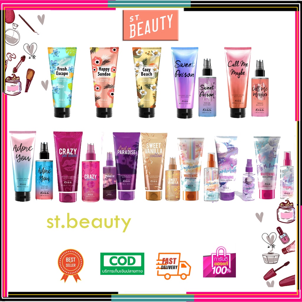 [♥️แท้] Malissa Kiss Perfume Body Mist สเปรย์น้ำหอม หรือ โลชั่นน้ำหอม ...