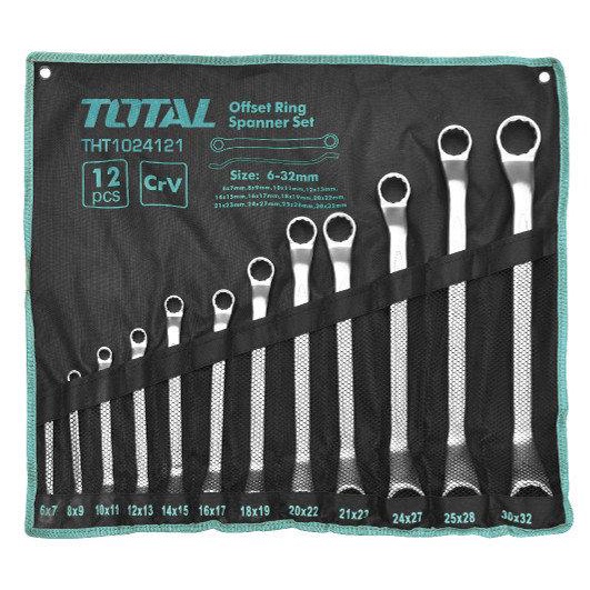 Total ประแจแหวนเดี่ยว 12 ตัวชุด ขนาด 6-32 มิล รุ่น THT1024121 | Shopee ...