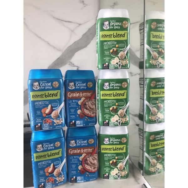 Gerber DHA&probiotic oatmeal cereal 226g หรือ organic rice | Shopee ...